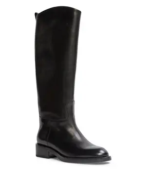 BLACK SUEDE STUDIO Pace Leather Riding Boots