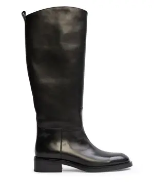 BLACK SUEDE STUDIO Pace Leather Riding Boots