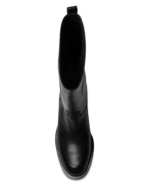 BLACK SUEDE STUDIO Pace Leather Riding Boots