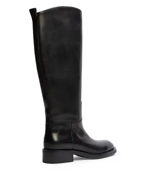 BLACK SUEDE STUDIO Pace Leather Riding Boots