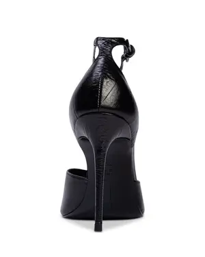 BLACK SUEDE STUDIO Cala 100 Leather Peep Toe Sandals