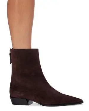 BLACK SUEDE STUDIO Pointed Toe Ankle Boots