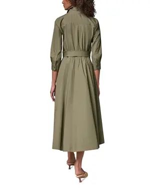 DONNA KARAN WEEKEND Cotton Stretch Shirtdress