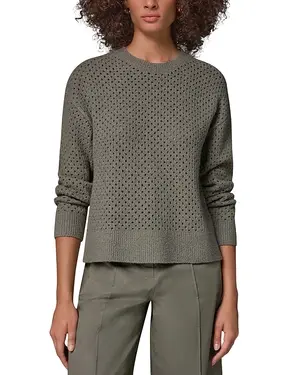 DONNA KARAN WEEKEND Open Work Oversized Sweater