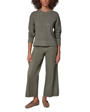 DONNA KARAN WEEKEND Open Work Oversized Sweater