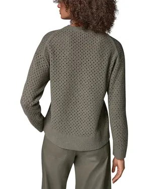 DONNA KARAN WEEKEND Open Work Oversized Sweater