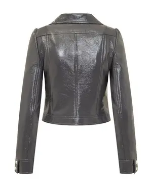 COURREGES Courrèges Vinyl Collared Button-up Jacket