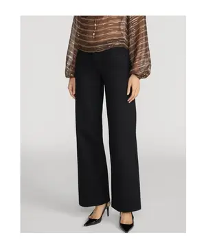 FRAME Le Slim Palazzo Jeans - Black