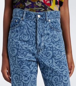 Dries Van Noten Floral Wide-leg Jeans