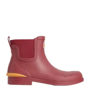 Barbour Chelsea Short Rain Boots - Red