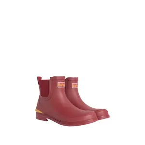 Barbour Chelsea Short Rain Boots - Red