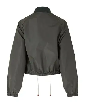 Miu Miu Contrastcollar Cropped Cargo Jacket