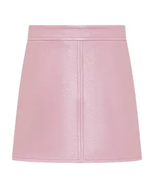 COURREGES Reedition Vynil Logo-embroidered Mini Skirt