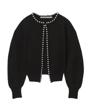 Alexander Wang Ball Detailed Cropped Cardigan