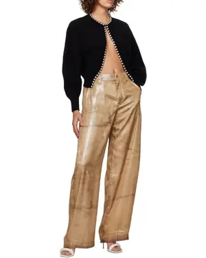 Alexander Wang Ball Detailed Cropped Cardigan
