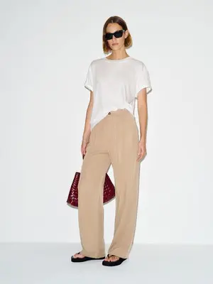 REFORMATION Liam Oversized T-shirt - Ivory