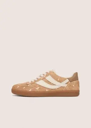 Vince Oasis Calf Hair Printed Lace-up Sneakers - Buttermalt Multi