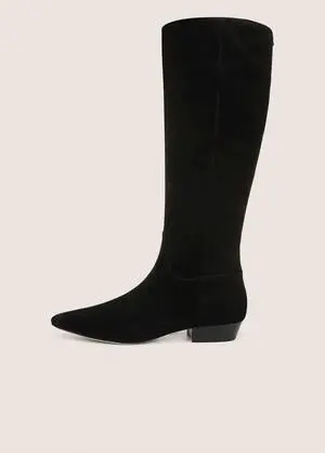 Vince Women's Margaret Leather Knee Boot Black