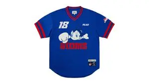 PALACE Sankei Atoms Mesh Vneck Jersey - Blue