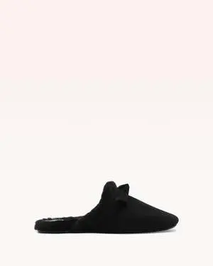 ALEXANDRE BIRMAN Clarita Babouche Shearling - Black