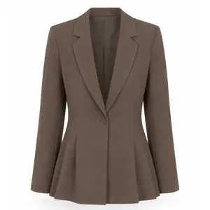 JAÏNO LONDON The Kensington Blazer Modest Office Wear - Brown