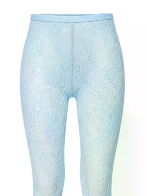 Swedish Stockings Rosa Lace Tights - Blue