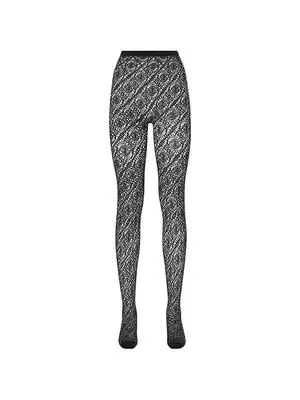 Swedish Stockings Lykke Mesh Tights - Black