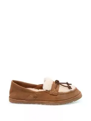 UGG Zora Shearling-trim Suede Loafers