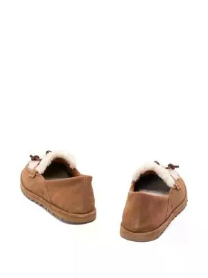 UGG Zora Shearling-trim Suede Loafers