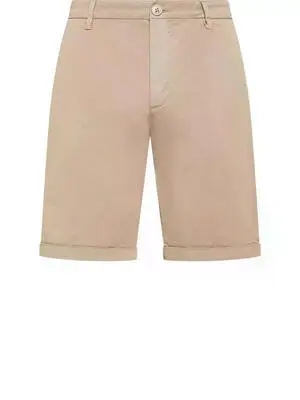 SUN 68 Logo-embroidered Turn-up Shorts