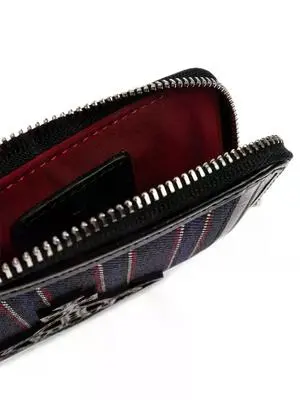 VIVIENNE WESTWOOD Orb-plaque Striped Card Case