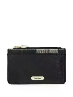 Barbour Alder Tartan-panel Leather Wallet