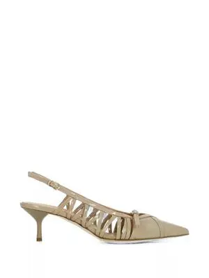 THE SELLER Patent-finish Cage-style Pumps