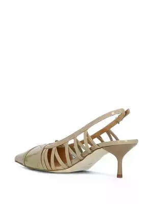 THE SELLER Patent-finish Cage-style Pumps