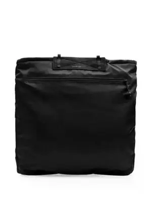TOPOLOGIE Helmet Bag With Logo Print - Black