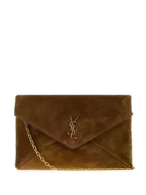 Saint Laurent Small Cassandre Suede Cross Body Bag