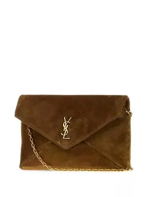 Saint Laurent Small Cassandre Suede Cross Body Bag