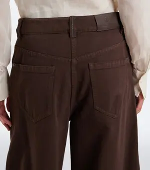 Brunello Cucinelli Monili Wide-leg Jeans - Brown
