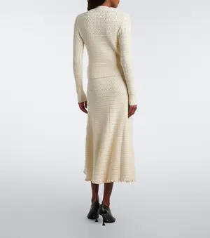 Proenza Schouler Magnolia Knitted Midi Skirt