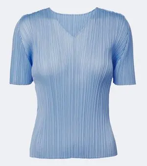 Issey Miyake Monthly Colors: August Pleated Top - Blue