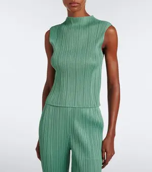 Issey Miyake Monthly Colors: August Pleated Top - Green