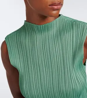Issey Miyake Monthly Colors: August Pleated Top - Green