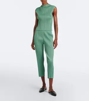 Issey Miyake Monthly Colors: August Pleated Top - Green