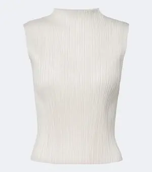 Issey Miyake Monthly Colors: August Pleated Top - White