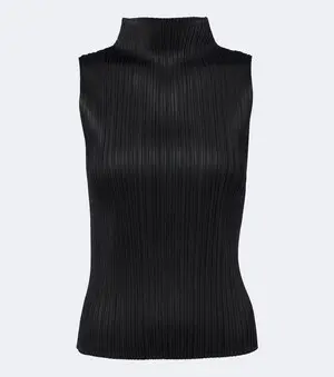 Issey Miyake Basics Sleeveless Top - Black