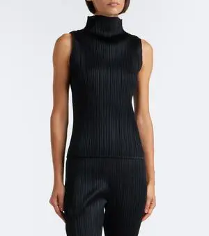 Issey Miyake Basics Sleeveless Top - Black