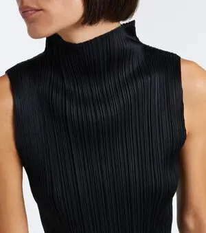 Issey Miyake Basics Sleeveless Top - Black