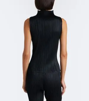 Issey Miyake Basics Sleeveless Top - Black