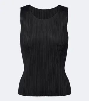 Issey Miyake Sleeveless Top - Black