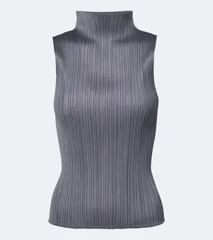 Issey Miyake Basics Sleeveless Top - Grey